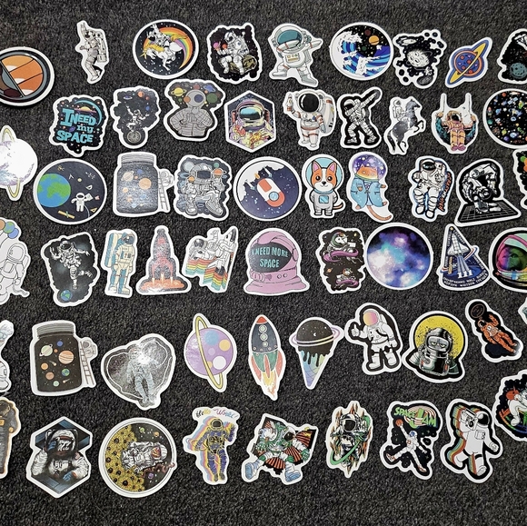 Other | Space Astronaut Themed Stickers 57pc | Poshmark